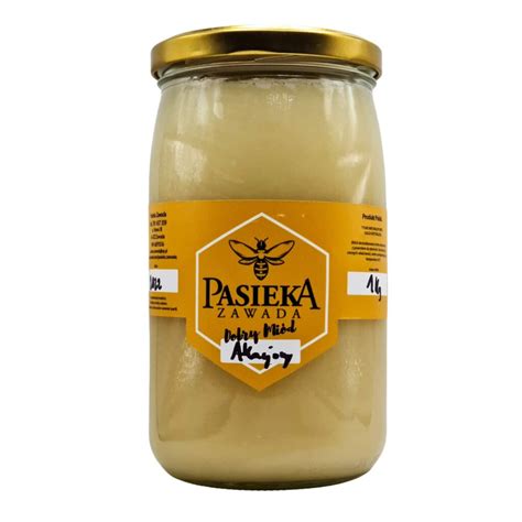Miód Akacjowy 1kg Naturalny Polski Pasieka Zawada Ancykpl Prezenty I