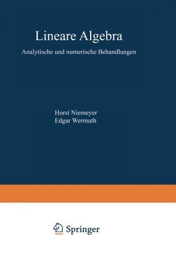 『lineare Algebra Analytische Und Numerische 読書メーター
