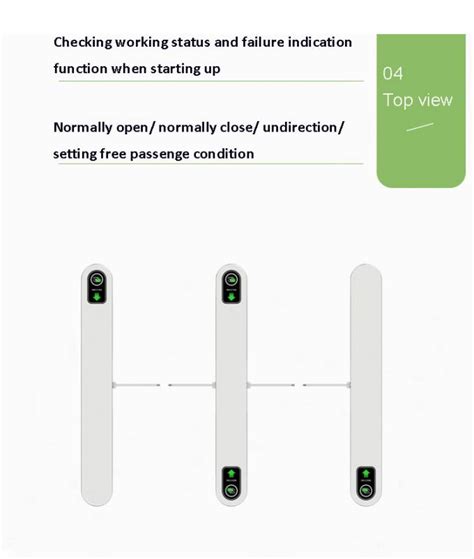 Security Rfid Swing Barrier Turnstile Gate With Counter Access Control System