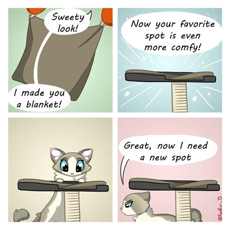 My 26 Comics That You Will Probably Relate To If You Have A Cat Bored
