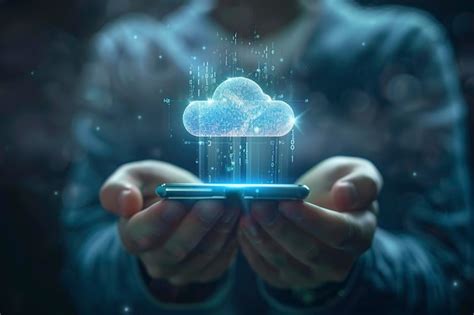 Cyber Security Technology Concept Securing Cloud Online Premium Ai Generated Image