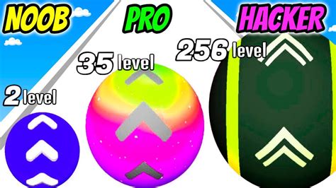 NOOB Vs PRO Vs HACKER Level Up Balls YouTube