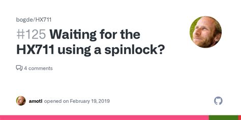Waiting For The Hx Using A Spinlock Issue Bogde Hx Github