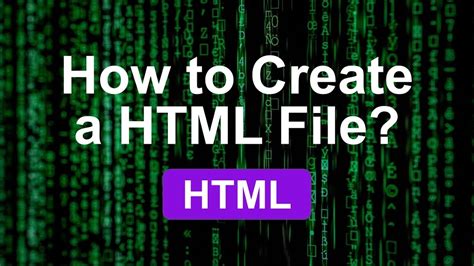 How to create a HTML file using Visual Studio Code? || Tutorial 1 || HTML for beginners - YouTube