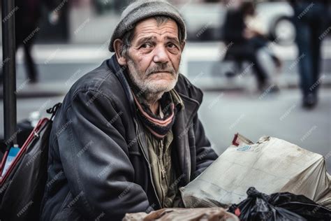 Premium Ai Image The Plight Of The Homeless Desperation In The Streets