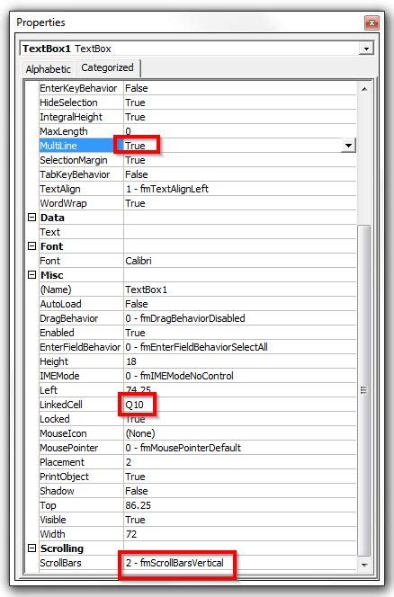 Utiliser Activex Pour Ajouter Une Zone De Texte Dynamique Excel