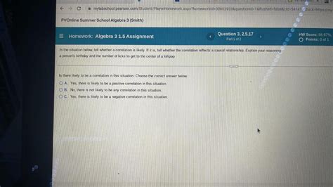 [answered] In The Situation Below Tell Whether A Correlation Is Kunduz