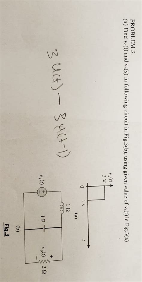 solved problem 3 a find vo t and vo s in following
