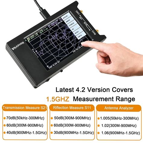 Nanovna H4 Vector Network Analyzer 10khz 15ghz Hf Vhf Uhf Antenna