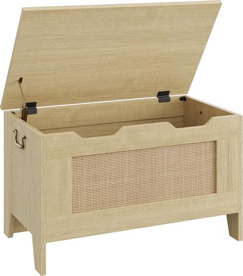 Idealhouse Storage Chest Rattan Toy Chest 30 Wooden