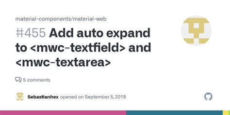 Add Auto Expand To And · Issue 455 · Material Componentsmaterial Web · Github