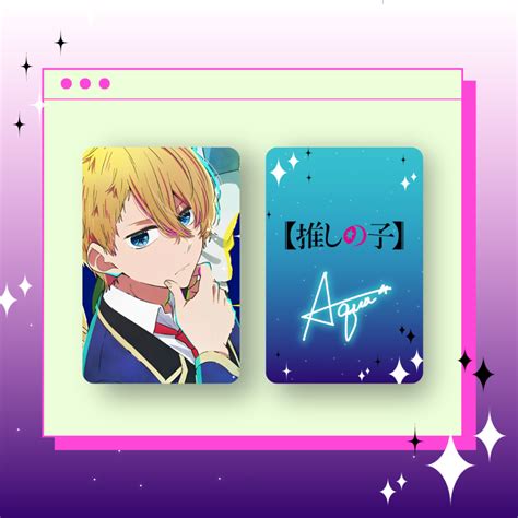 Gsm Oshi No Ko Character Photocards Glittered Holographic Coat Shopee Philippines