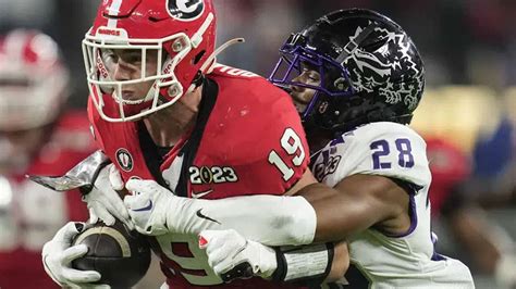 No 1 Georgia Wins 2nd Consecutive Title Beats TCU 65 7