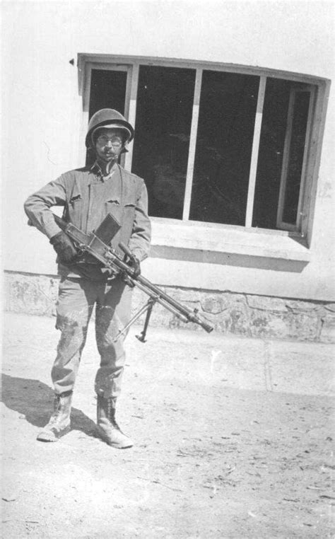 Soviet Soldier With A Captured Czech Zb 26 Lmg During The Soviet Afghan