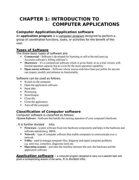 Chapter Ss Computer Application In Business Studocu