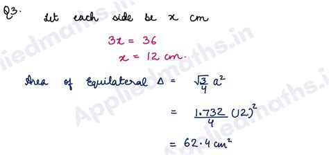 Class 11 Cbse Applied Maths Mensuration Exercise 4 1