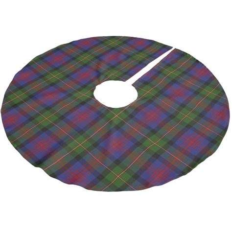 Scottish Clan Maclennan Tartan Brushed Polyester Tree Skirt Zazzle