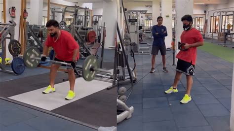 Mask On Rishabh Pant Looks Unstoppable As He Trains Hard Before Comeback In Ipl 2024 Watch