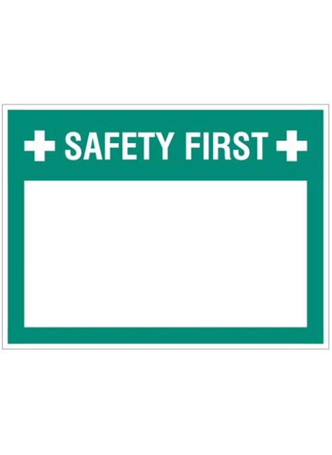 Large Wipe Clean Board Safety First Write Your Message