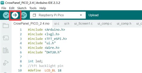 Pico HMI 2 4 Inch Arduino Tutorial Elecrow Wiki