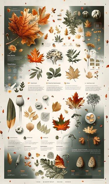 Infographic Layout Web With Falling Leaves Effect Data Focus Figma