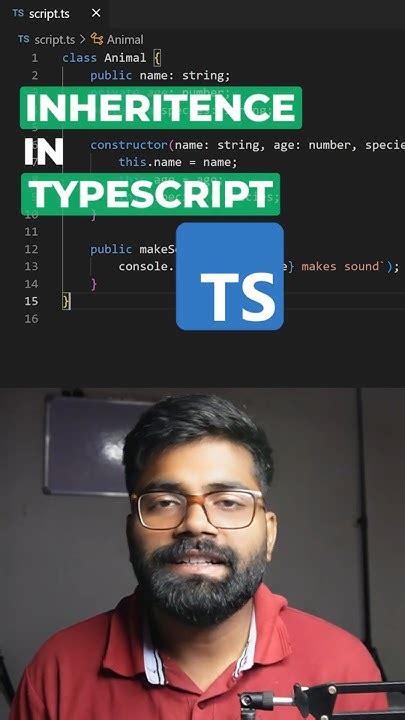 Inheritence In Typescript 🔥 Javascriptdev Oopsconcepts Youtube