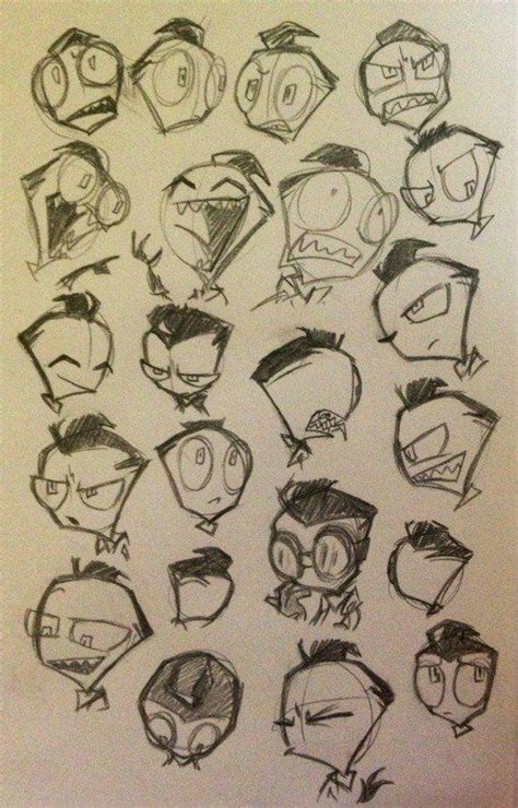 Zim Facial Expressions Me This Will Help Me On My Journey Cartoon