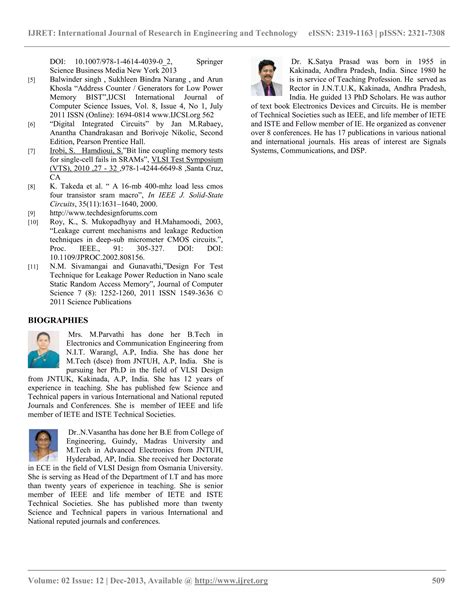 Fault Model Analysis By Parasitic Extraction Method For Embedded Sram Pdf
