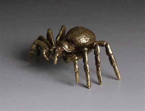 Antique Brass Hand Carved Spider Statue Home Decoration Etsy