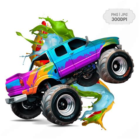 Monster Truck Png Monster Truck Sublimation Off Road Png Racing