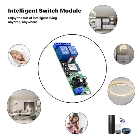 Tuya Wifi Smart Switch Module 124ch Ac Dc 7 32v 85 250v Jog Self