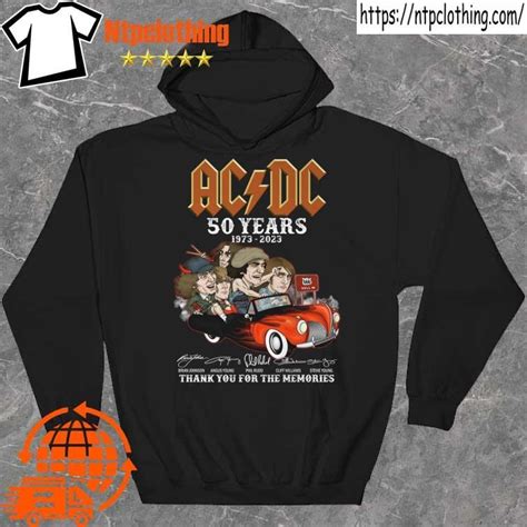 Official Ac Dc 50 Years 1973 2023 Thank You For The Memories Signatures