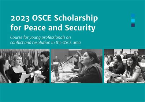 Osce On Linkedin 2023 Osce Scholarship For Peace And Security 20