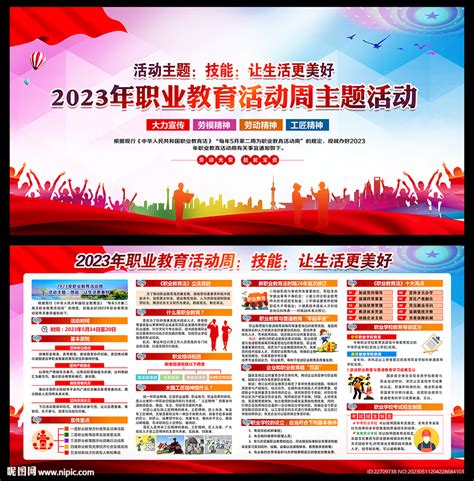 2023年职业教育活动周设计图广告设计广告设计设计图库昵图网