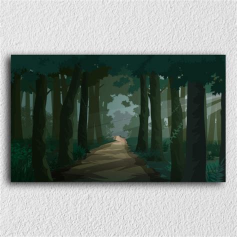 Cartoon Pathway Canvas Myindianthings