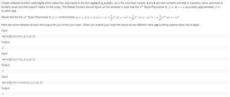 Solved Please I Need This For Matlab Dont Use Another