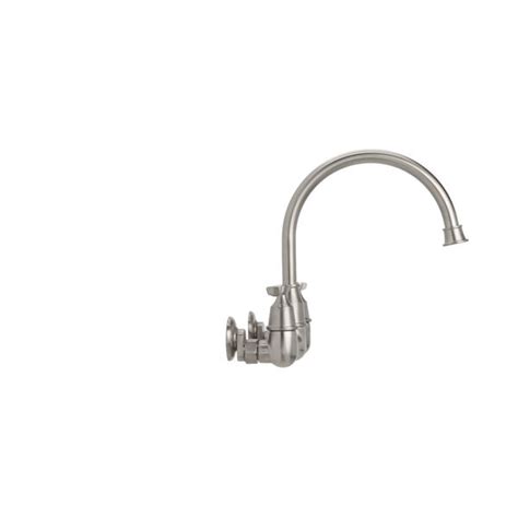 Two Handle Wall Mounted Kitchen Faucet Recertified In Stainless