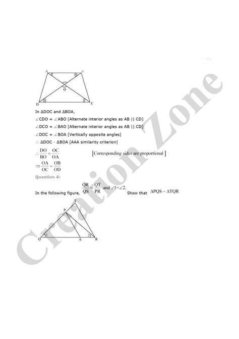 Class 10 Chapter 6 Triangles