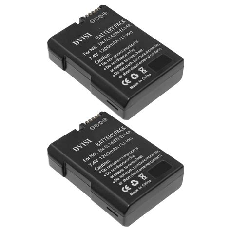 Pcs V Ah EN EL EN EL Camera Battery For Nikon D D D D D D