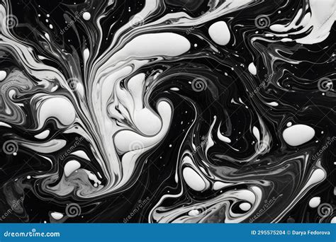 Decorative Swirls Morphing Abstract Fluid Art Colorful Artistic Texture Generative Ai Stock
