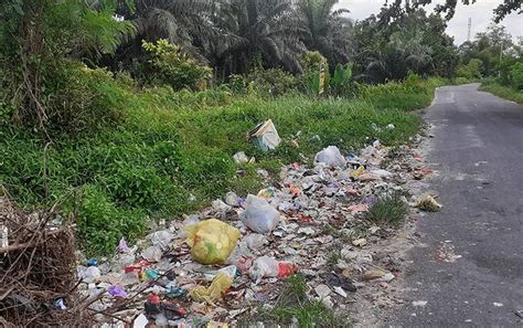 Masih Banyak Sampah Berserakan Di Pinggir Jalan DLH Kobar Ambil
