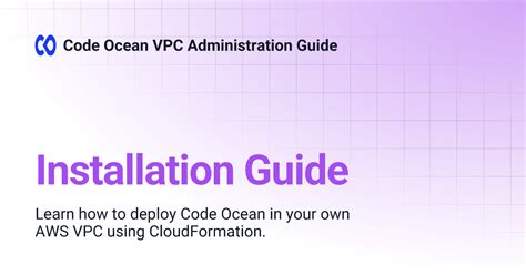 Installation Guide Code Ocean Vpc Administration Guide