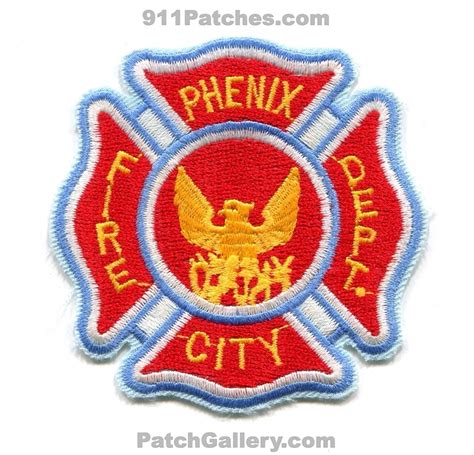 Phenix City Fire Department Patch Alabama Al