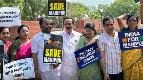 Mp மணிப்பூர் விவகாரத்தில் பிரதமர் விளக்கமளிக்க கோரி மத்திய அரசுக்கு