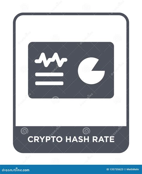 Crypto Hash Rate Icon In Trendy Design Style Crypto Hash Rate Icon Isolated On White Background