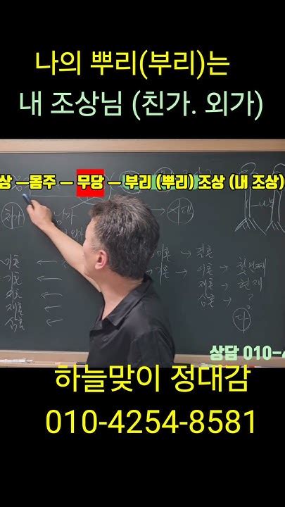 나의 뿌리 내 조상부리 내 아버지 어머니 친가 외가 Shorts Youtube