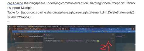 Sharding Jdbc 410：shardingsphereexception Cannot Support Multiple