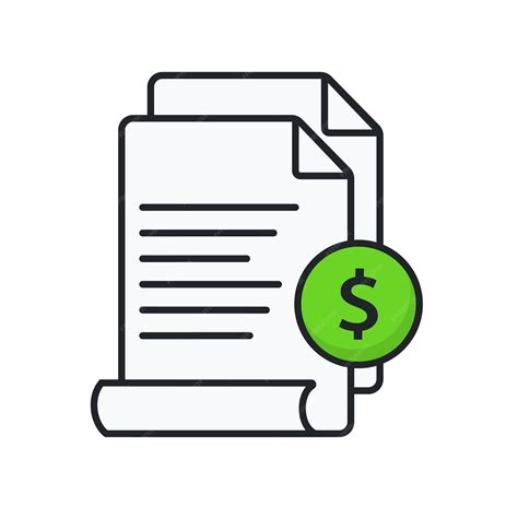 Icône De Facture Symbole De Facture Payée Facture De Paiement Et De