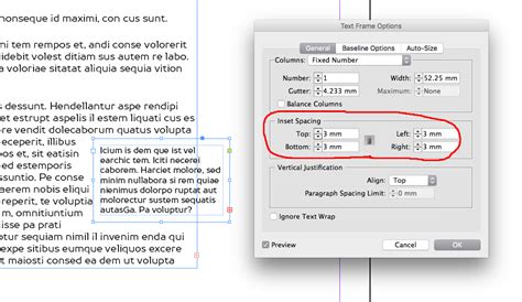 Typography Editorial Design Margin Around Side Note Embedded In Main