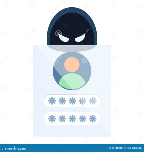 Hack Personal Data Icon Cartoon Style Stock Vector Illustration Of Firewall System 216458487